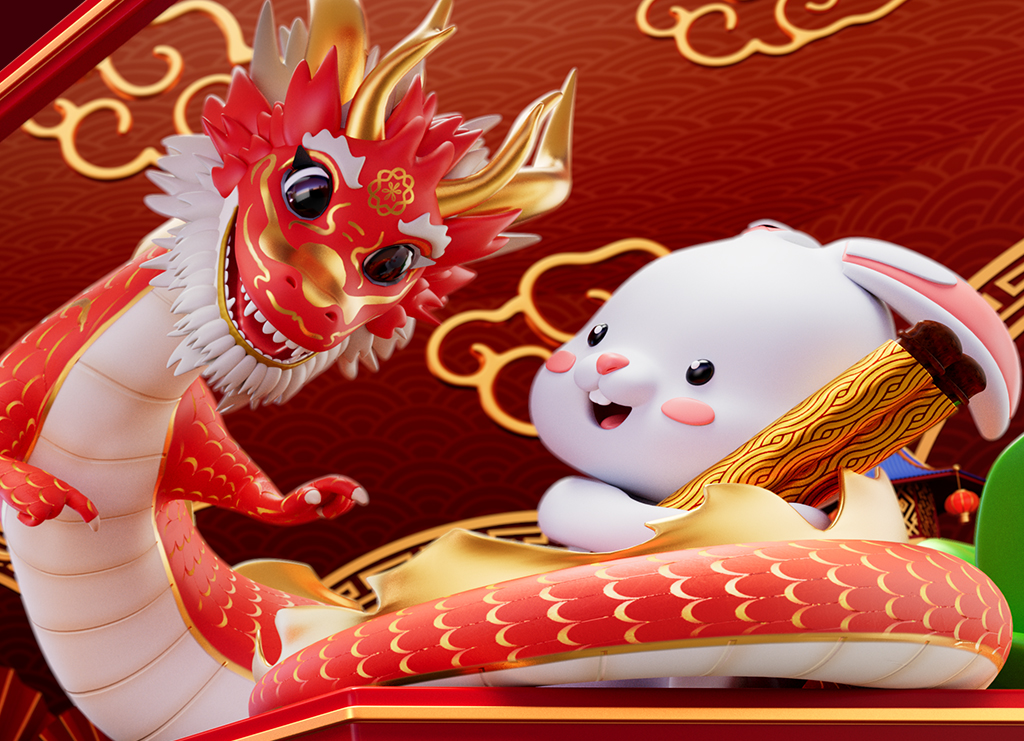 KL Pavilion Chinese New Year Animation 2024 - Moving Apes Studio